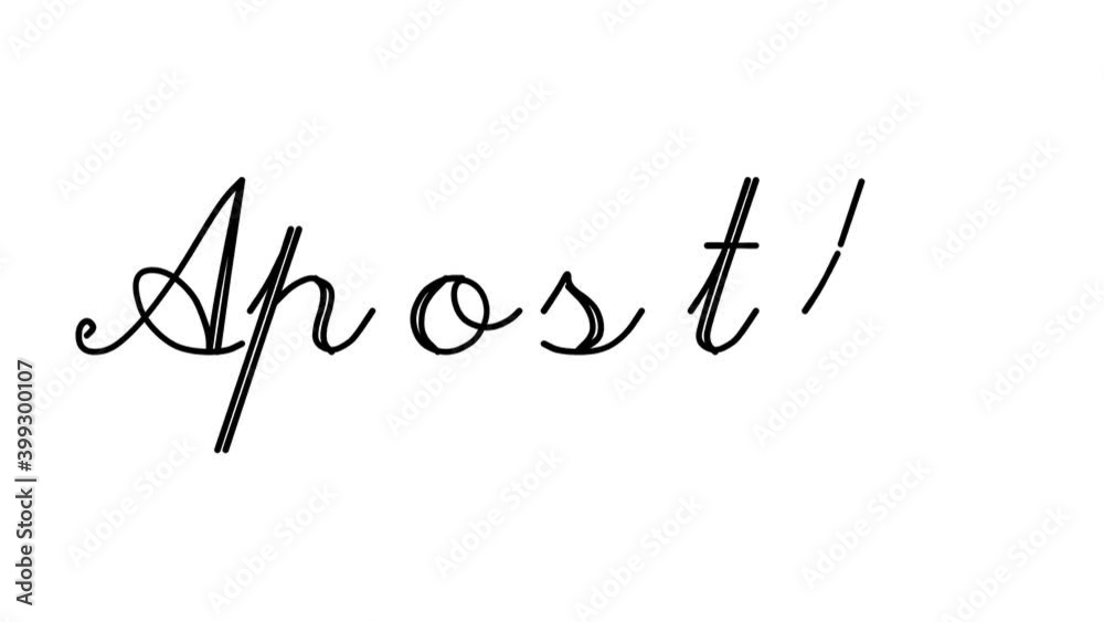 Apostle Decorative Handwriting Animation in Six Cursive and Gothic ...