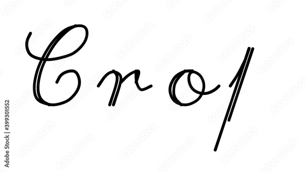 Crop Decorative Handwriting Animation in Six Cursive and Gothic Fonts ...