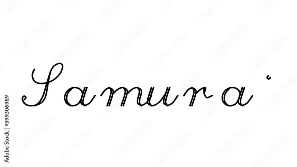 Samurai Decorative Handwriting Animation in Six Cursive and Gothic ...