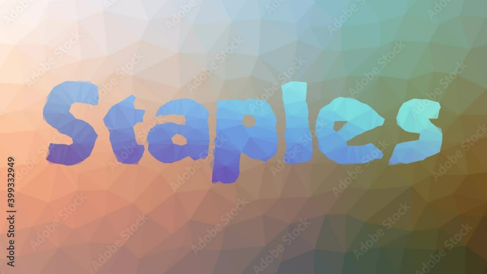 Staples fade techno tessellation looping animated polygons Stock Video ...