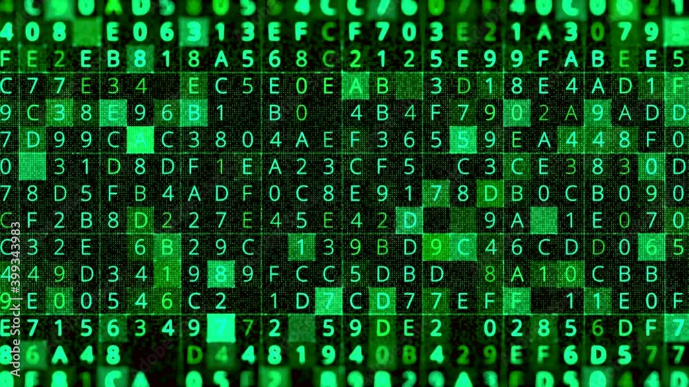 Random symboRandom symbols, numbers and letters, encrypted data on ...