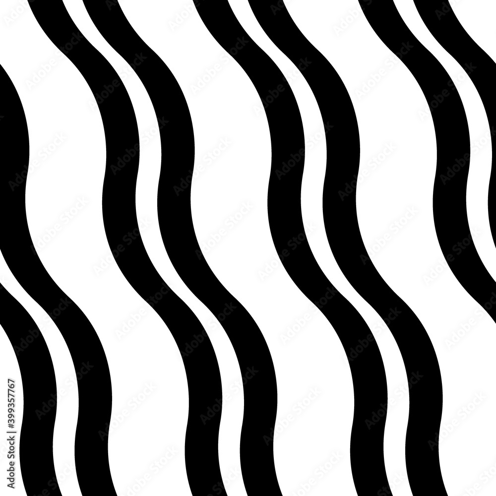 Wavy lines seamless pattern. Angled jagged stripes ornament. Linear ...