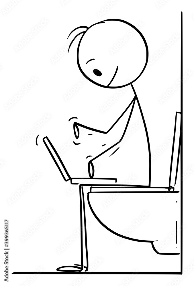 Vetor do Stock: Vector cartoon stick figure illustration of man or ...