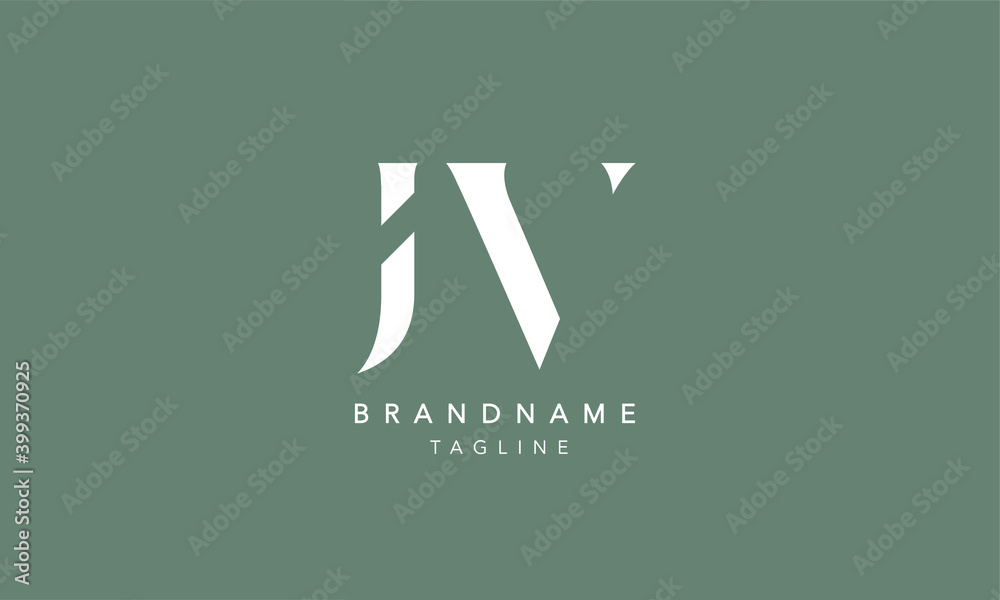 JV Alphabet initial Letter Monogram Icon Logo vector illustration Stock ...