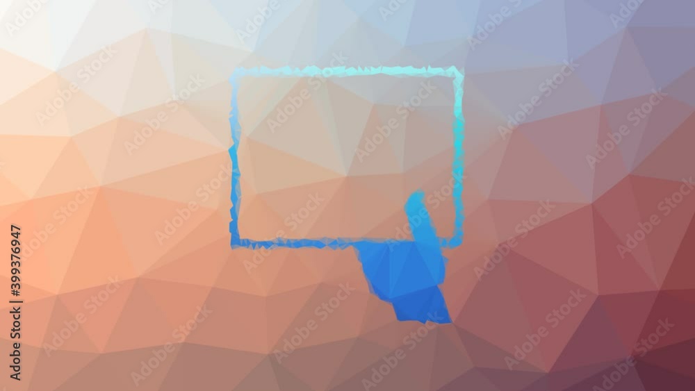 paper tablet slide fade weird tessellation looping animated triangles ...