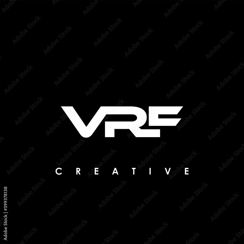 VRF Letter Initial Logo Design Template Vector Illustration Stock ...