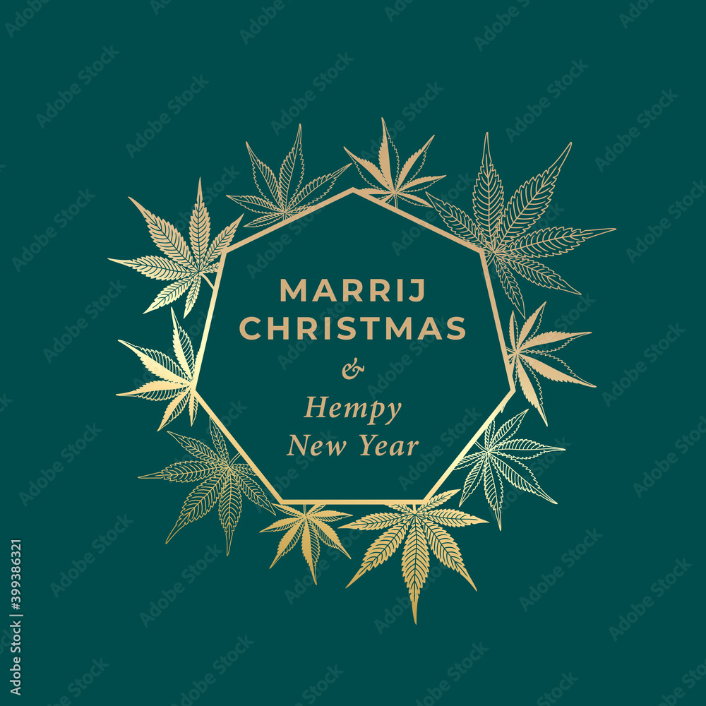 Vetor de Christmas Popular Greetings Style Comic Parody Logo with ...