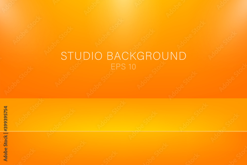 Modern studio background, great design for any purposes. Vector orange ...