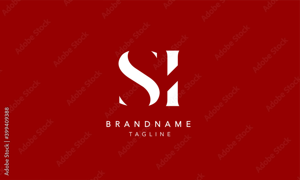 SI Alphabet initial Letter Monogram Icon Logo vector illustration Stock ...