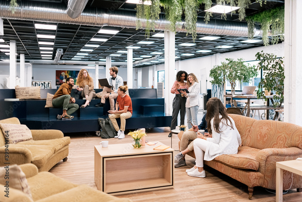 Portrait of Team Work During Break Time at Office Stock Photo | Adobe Stock