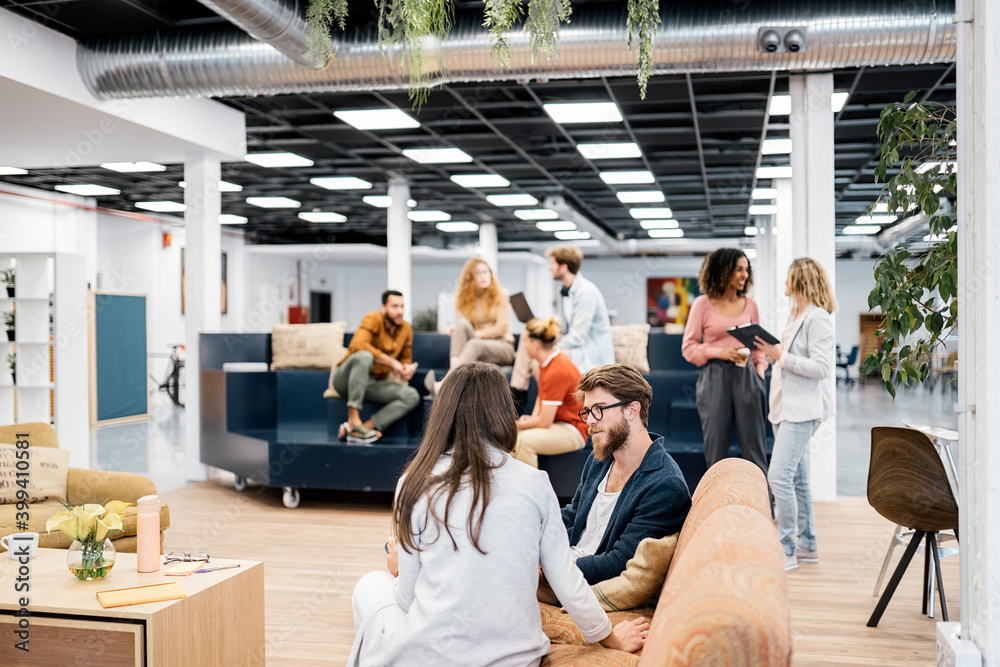 Portrait of Team Work During Break Time at Office Stock Photo | Adobe Stock