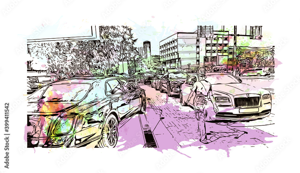 Building view with landmark of Istanbul is a major city in Turkey ...