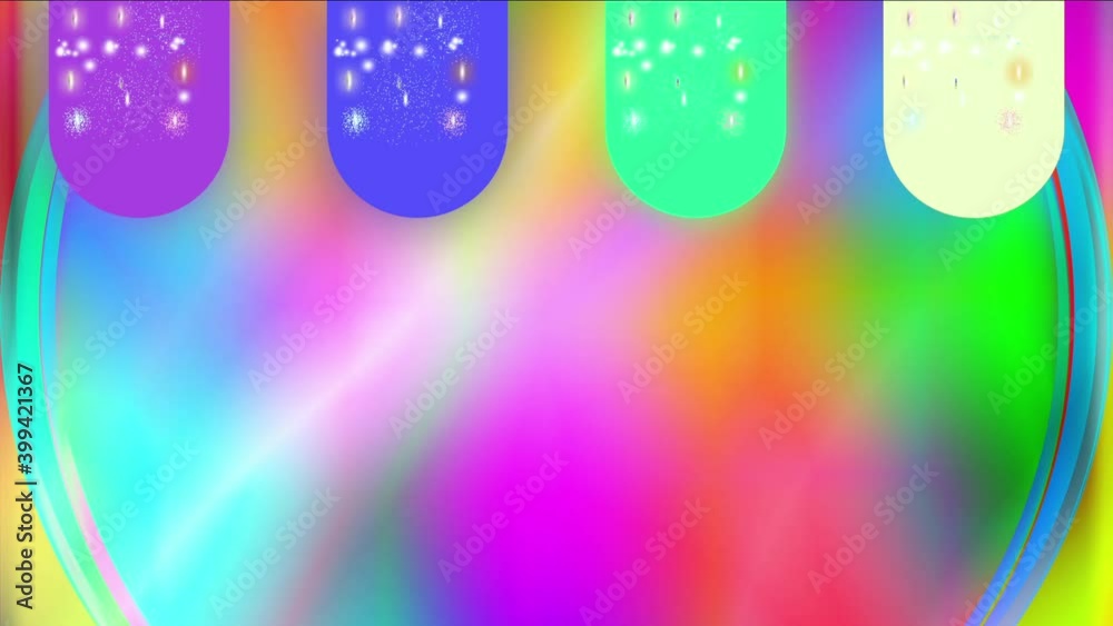 【超かわいい】おしゃれな映像動画※美しい癒し系※女性向け抽象画とカラフルな光♪ Stock Video Adobe Stock