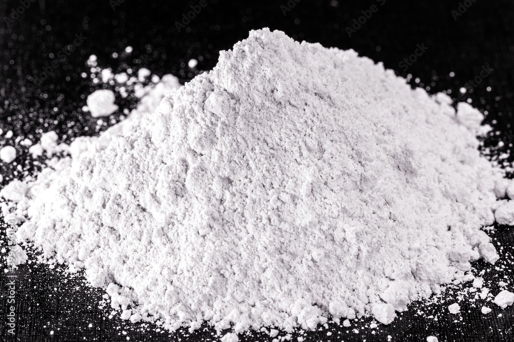 calcium chloride being prepared in the laboratory. It is a chemical ...