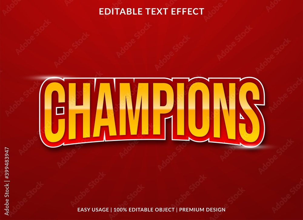Champion Text Vector