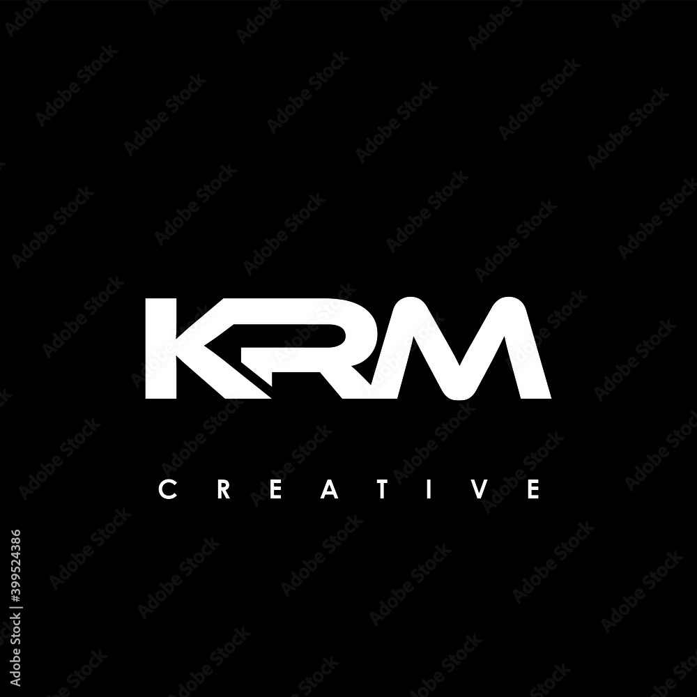 KRM Letter Initial Logo Design Template Vector Illustration Stock ...