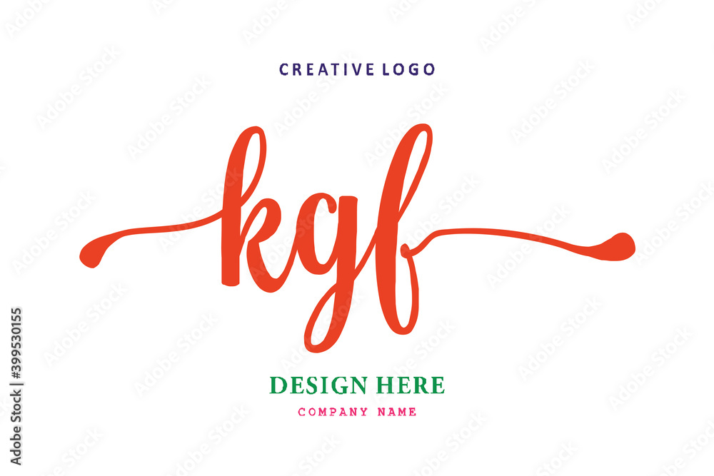 KGF lettering logo is simple, easy to understand and authoritative ...