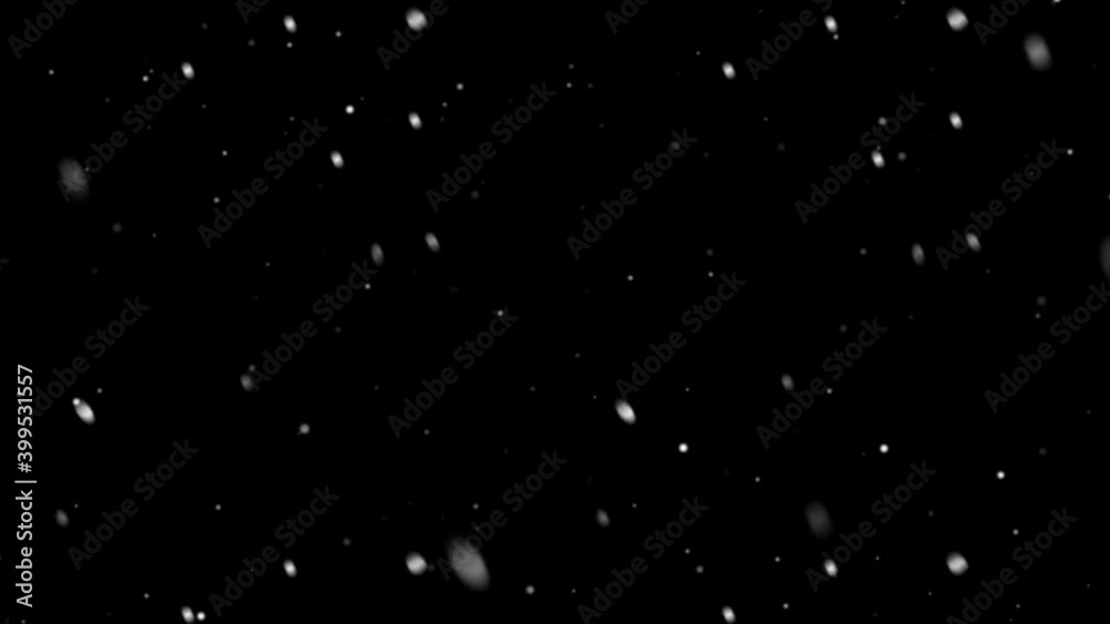 Winter background loop. Real snow isolated on transparent background ...