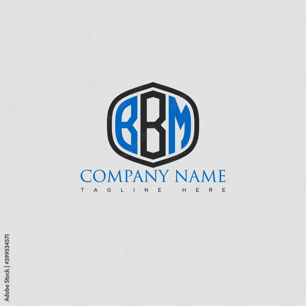 BBM Letter Logo Design and Monogram Icon. Stock Vector | Adobe Stock