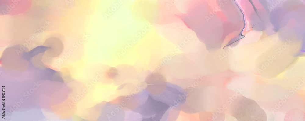 Watercolor abstract painting with pastel colors for poster, wall art ...