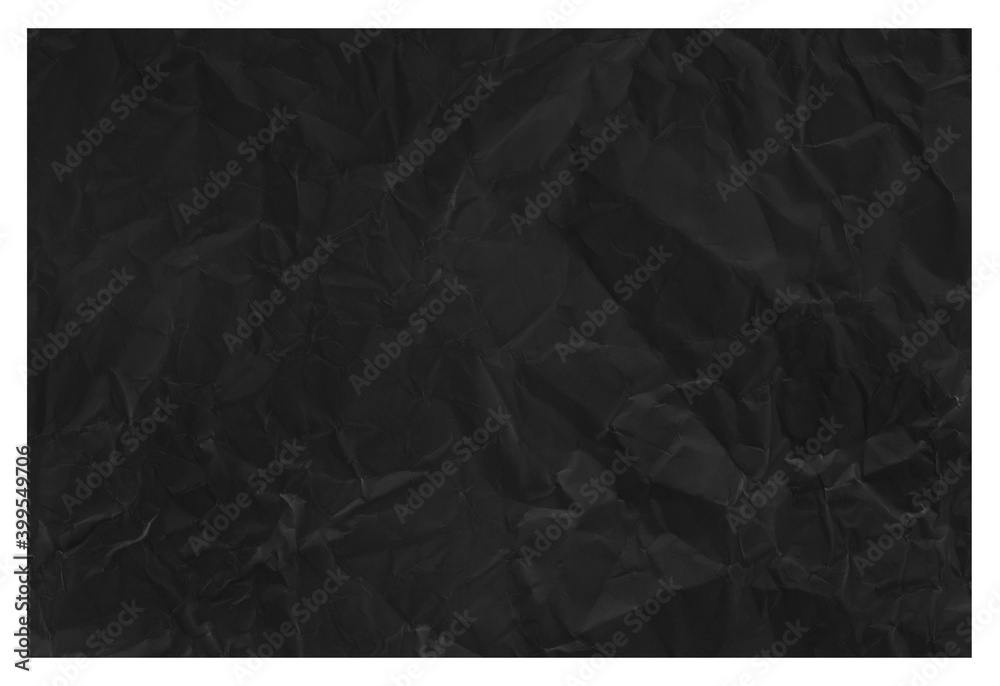 Black crumpled paper texture background. Stock Photo | Adobe Stock