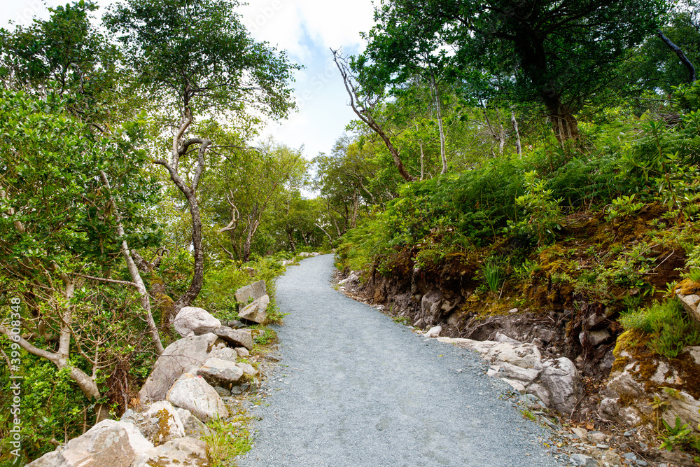 Glenveagh National Park, Donegal in Northern Ireland. Beautiful rough ...