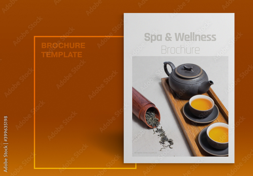 Wellness and Spa Center Brochure Layout Stock Template | Adobe Stock