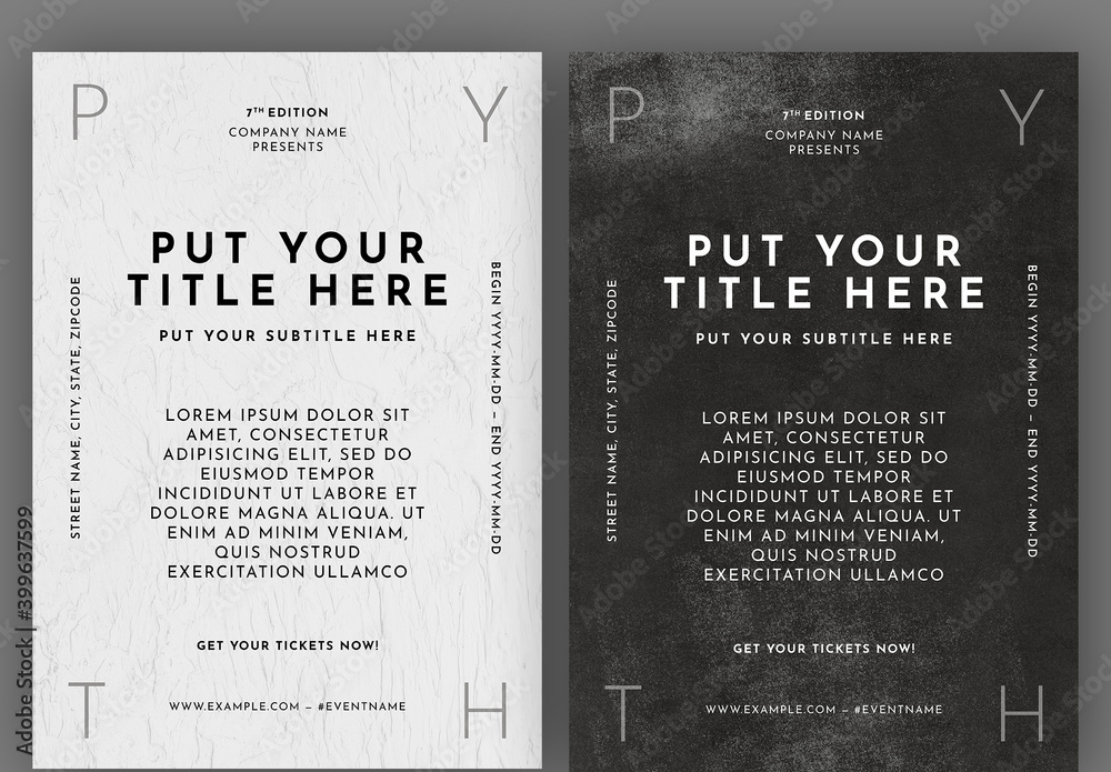 Poster Layout Stock Template | Adobe Stock