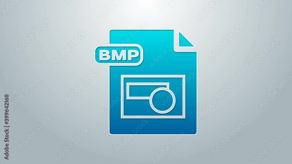 Blue line BMP file document. Download bmp button icon isolated on grey ... Blue line BMP file document. Download bmp button icon isolated on grey ...