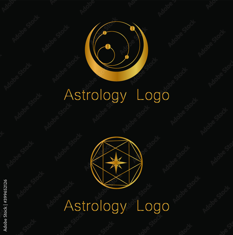 The illustration - zodiac sign logos in minimal design. Stock Vector ...