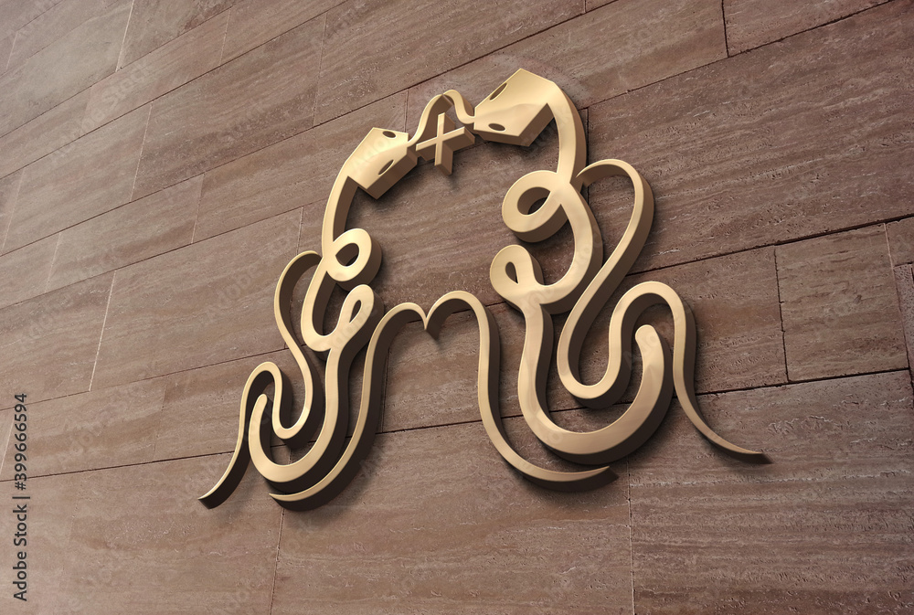 3d snakes logo design concept for industrial purpose Stock Illustration ...