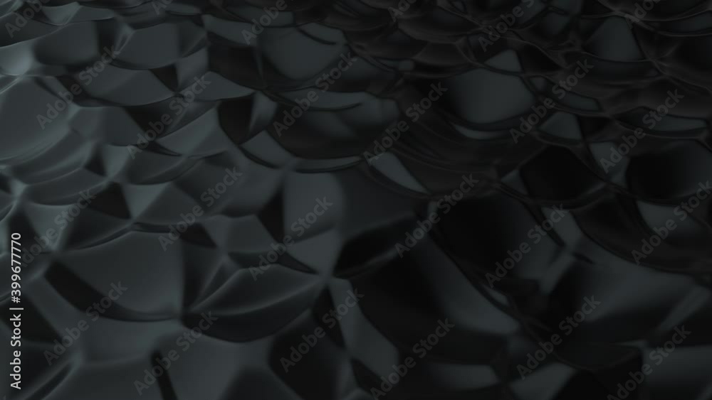 Abstract background with black cells structure surface. Minimal beveled ...