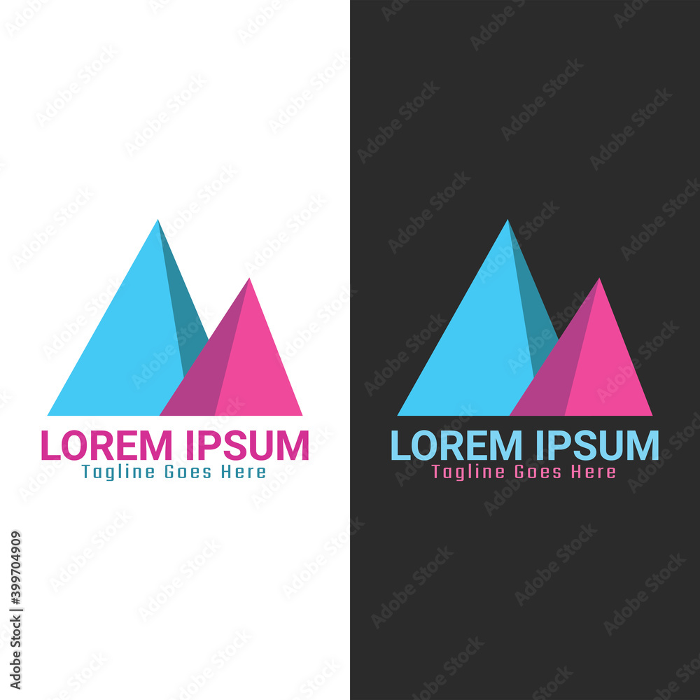 Simple geometric logo vector. Great for business logos, brand logos ...