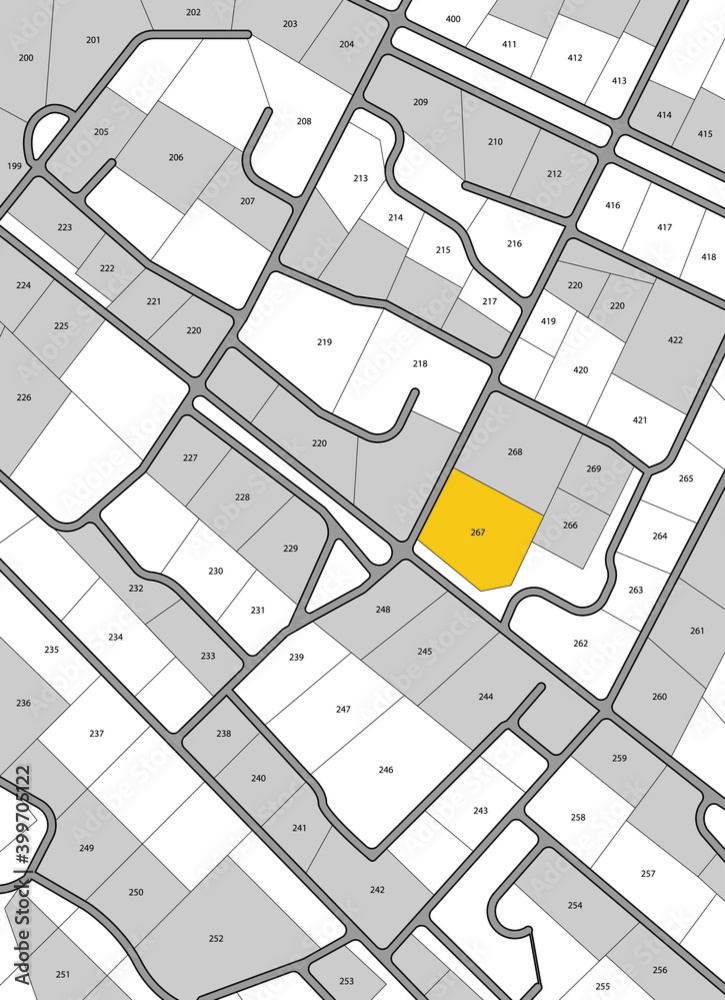 Cadaster, cadastral map, real estate, navigation, territory, mapping ...