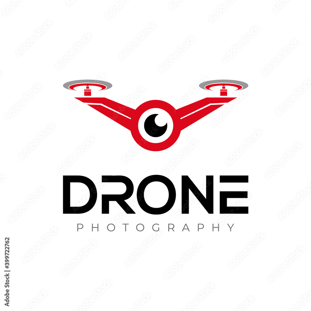 Drone Logo. Drone Photography Logo Design Vector Stock Vector | Adobe Stock