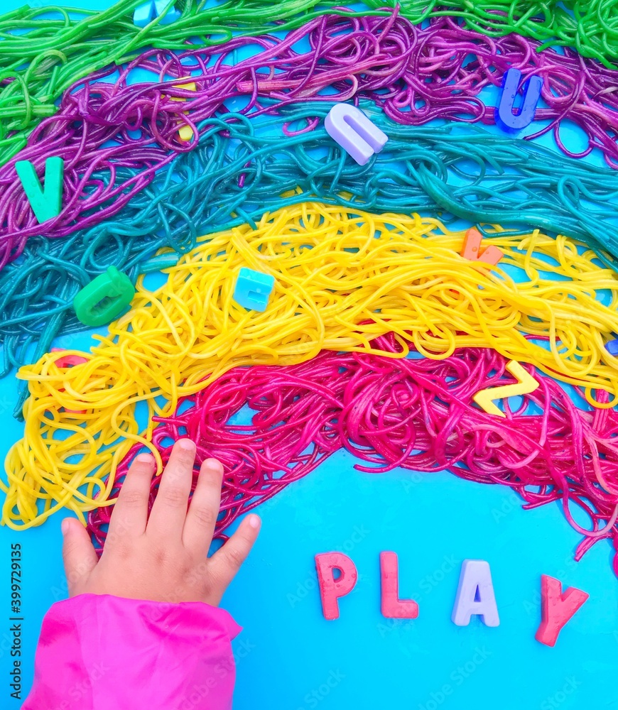 Messy Play Stock Photo | Adobe Stock