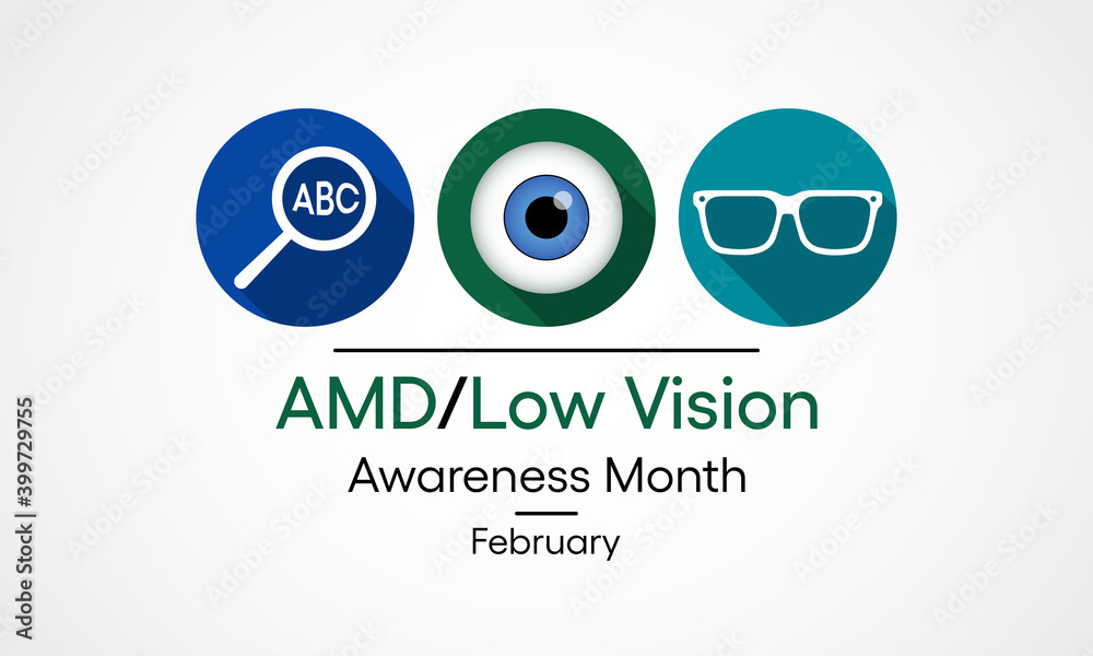 Vector illustration on the theme of National AMD age related Macular ...