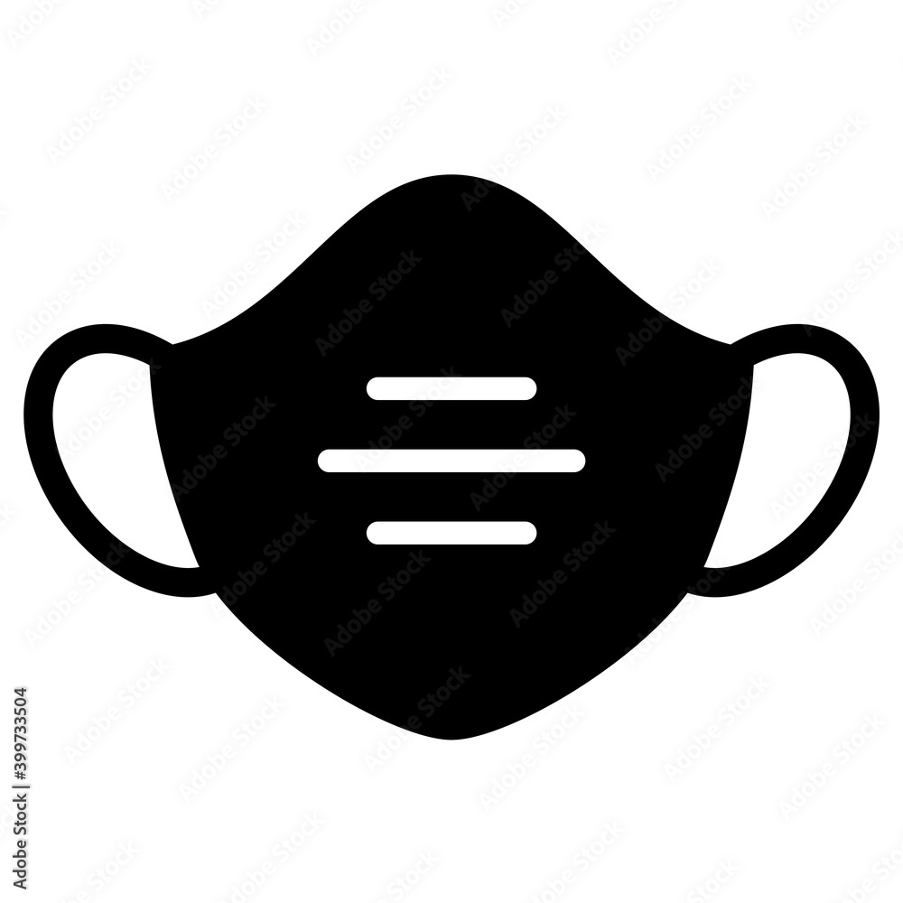 Face mask vector icon Stock Vector | Adobe Stock