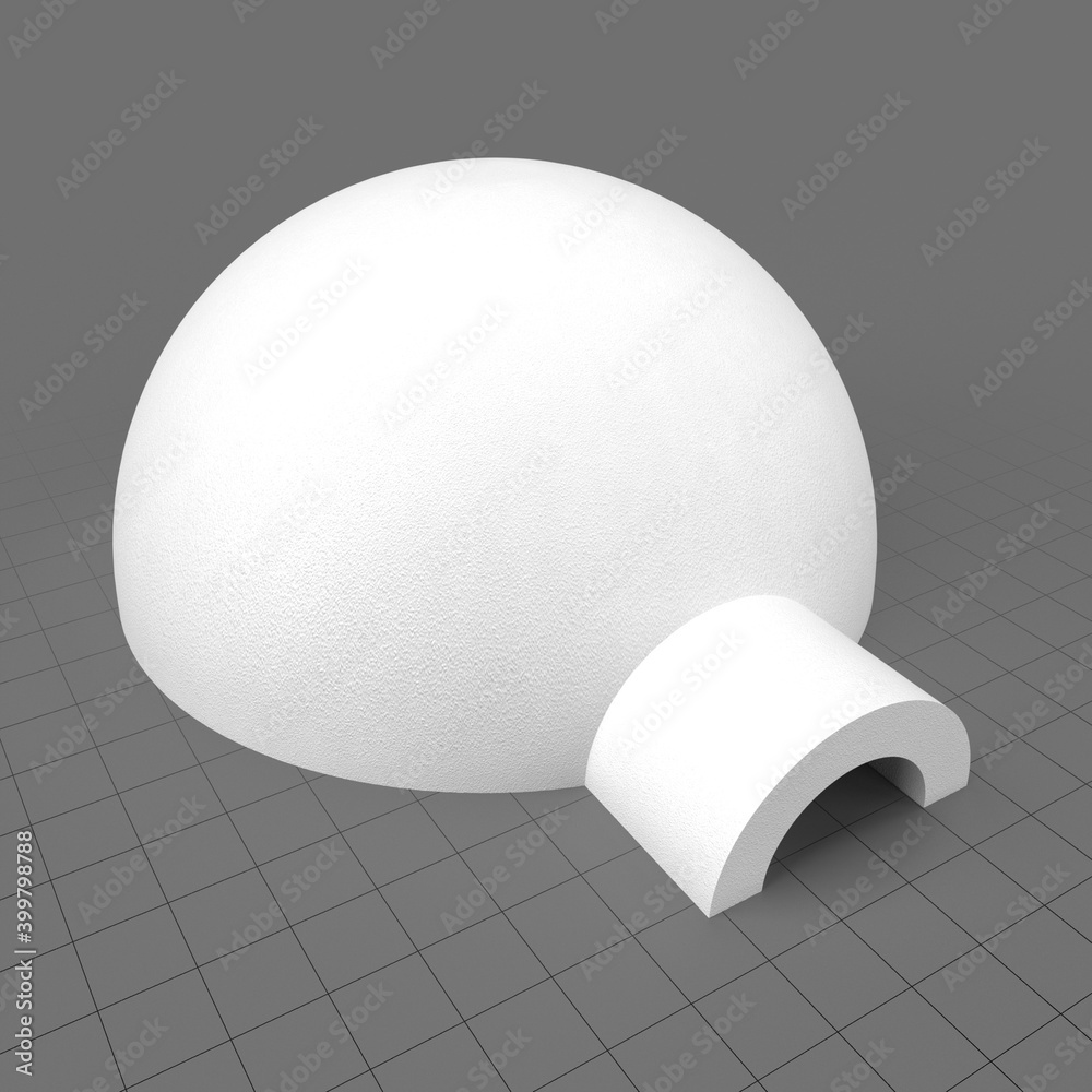 Igloo Stock 3D asset | Adobe Stock