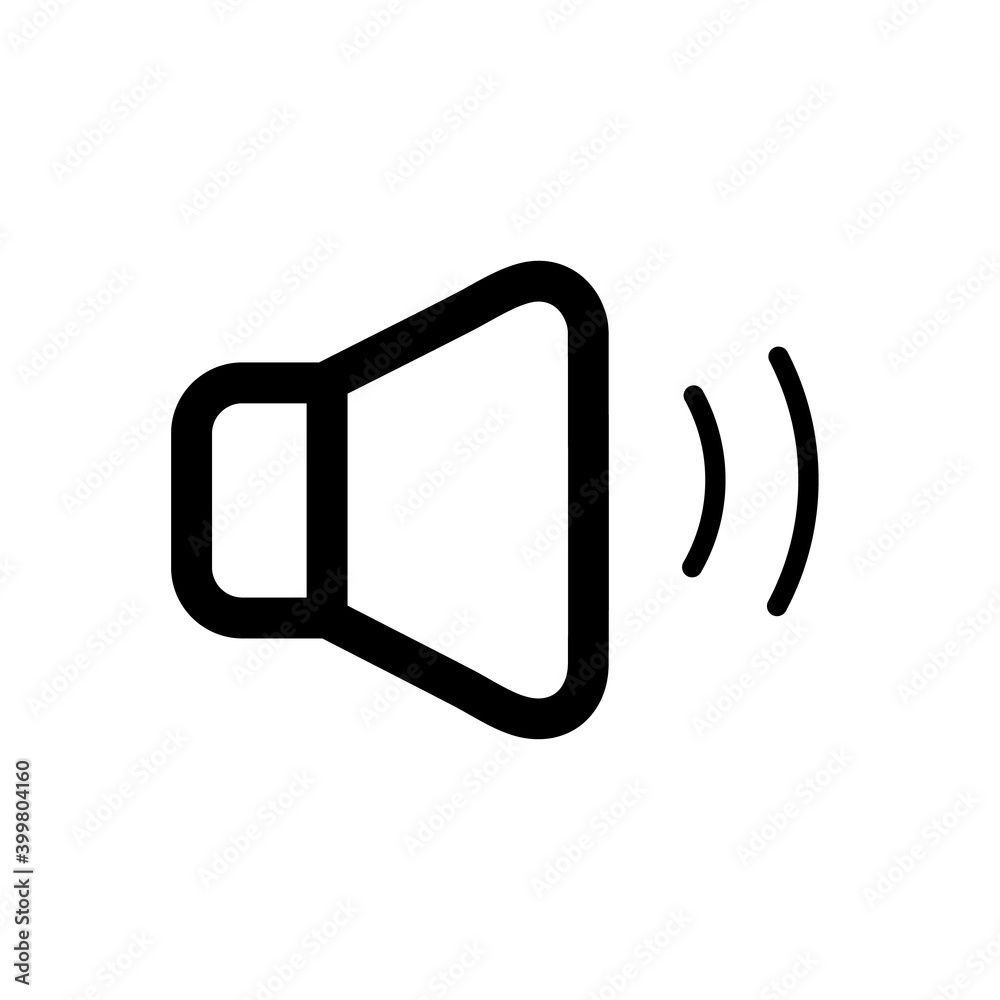 sound icon isolated on white background from miscellaneous collection ...