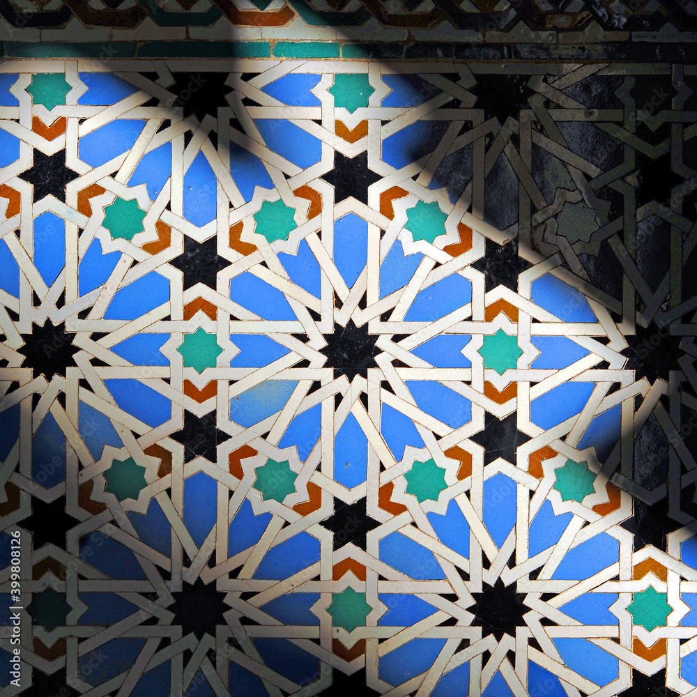 Muslim mosaic. Al Andalus tiles. Seville tile. Arabic tiles from Spain ...