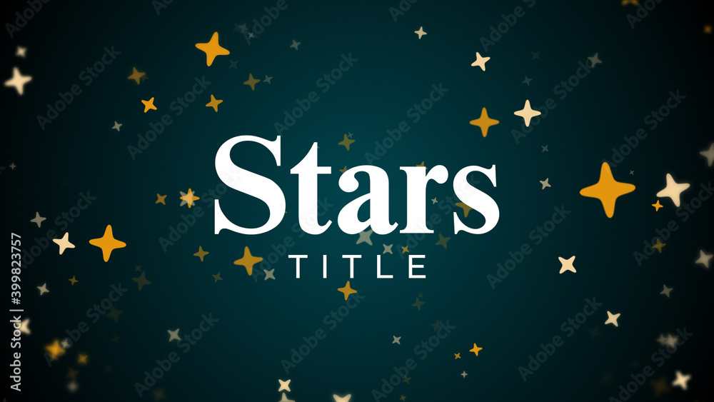 Stars Loop Title Stock Template | Adobe Stock