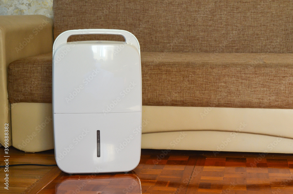 dehumidifier in the room close up, modern technology for the climate in ...