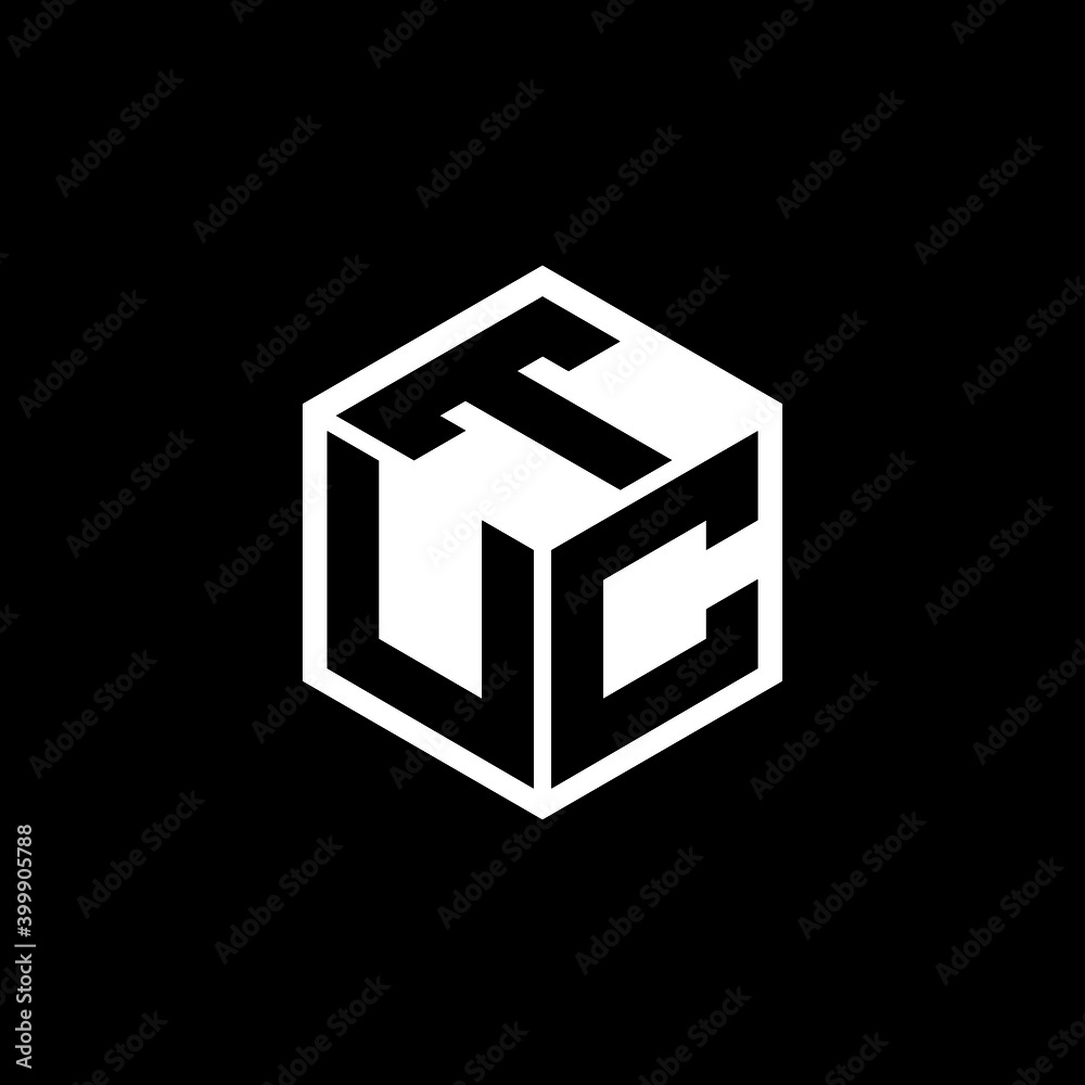 UCT letter logo design with white background in illustrator, cube logo ...