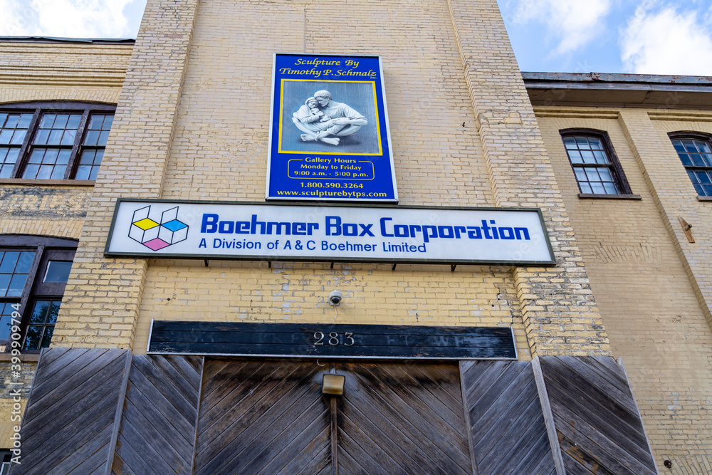 Kitchener, On, Canada - October 17, 2020: Old Boehmer Box Factory ...