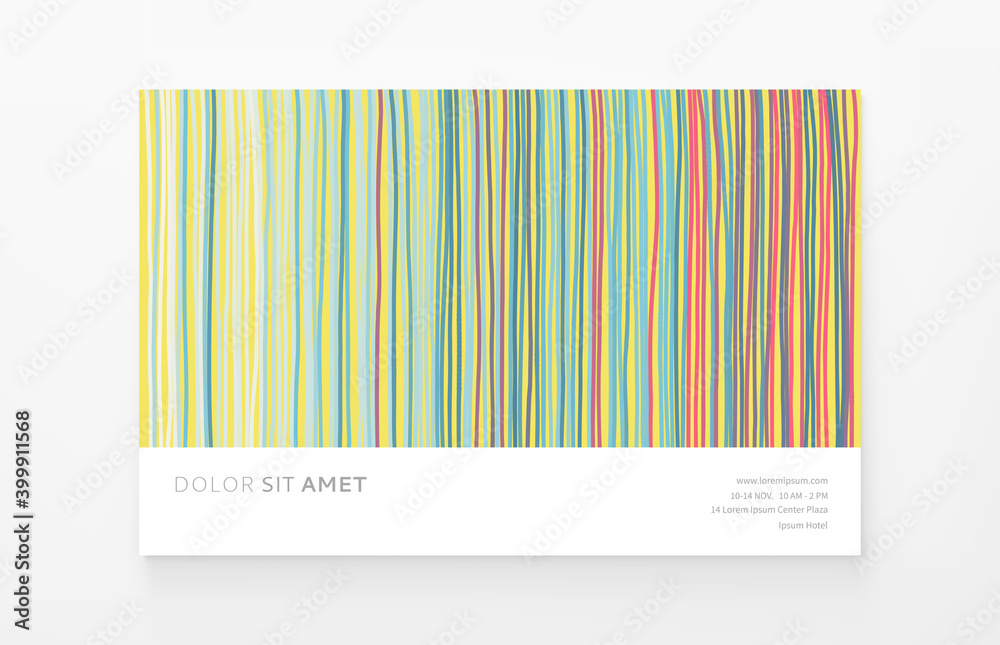 Irregular vertical lines pattern in perspective. Geometric wallpaper ...