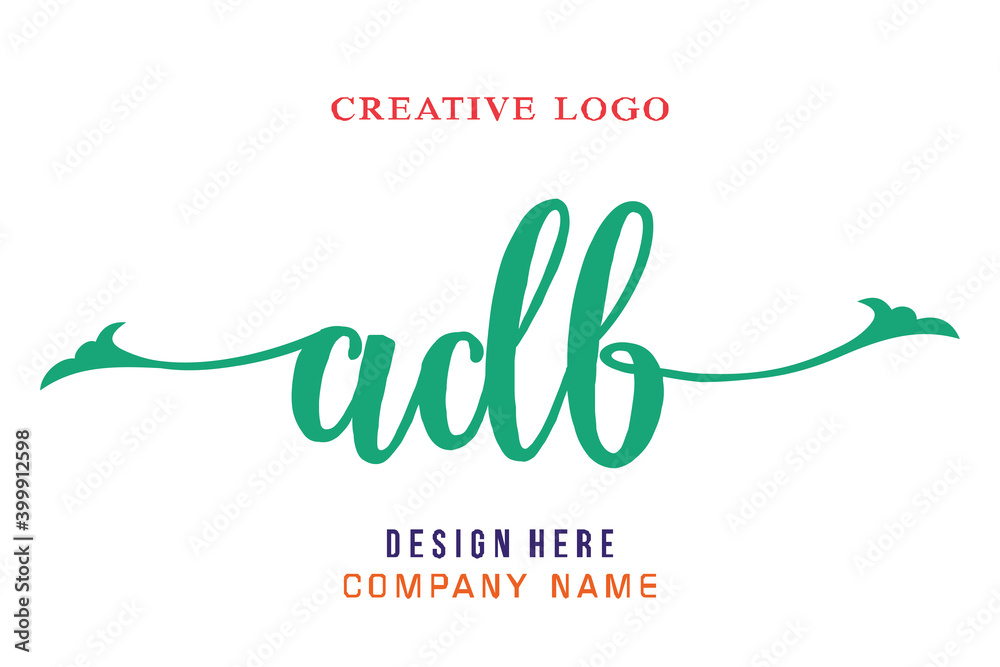 ADB lettering logo is simple, easy to understand and authoritative ...