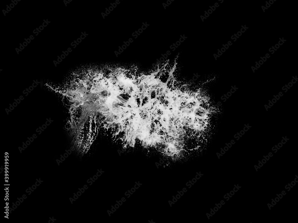 Stock image: High resolution water splashes collection, isolated on ...