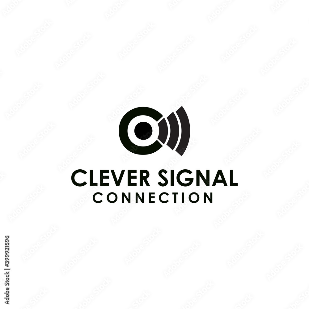 Clever Signal Logo Design Symbols Stock Vector | Adobe Stock
