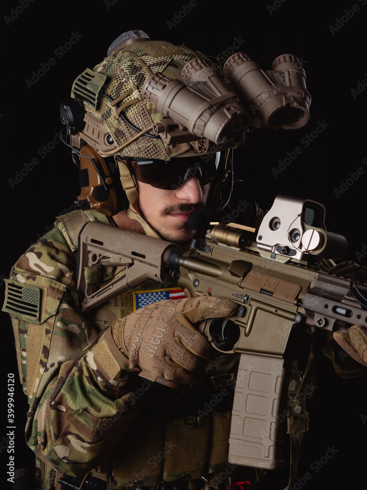 Delta Force soldier, US army special forces. Combat application group ...